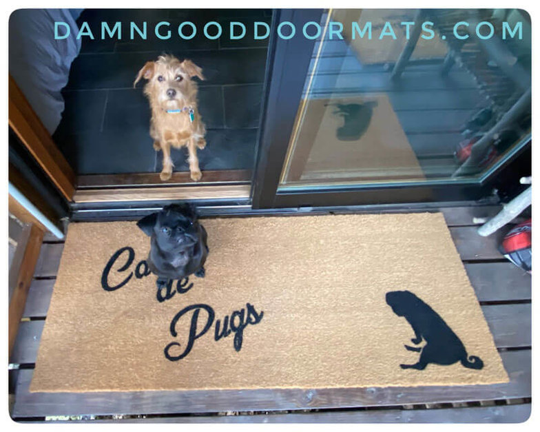 Casa de Pugs | funny dog lover gift | Damn Good Doormat | Damn Good ...