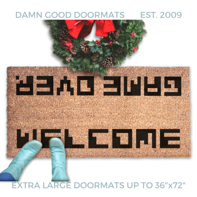 WELCOME / GAME OVER 80's Video Game | Damn Good Doormat | Damn Good ...
